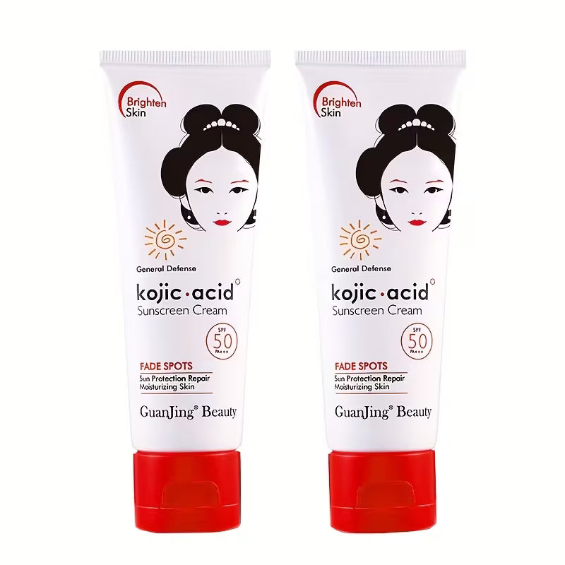 Kojic Acid Whitening UV Sunscreen Cream Sunblock Sun Protection Moistu ...